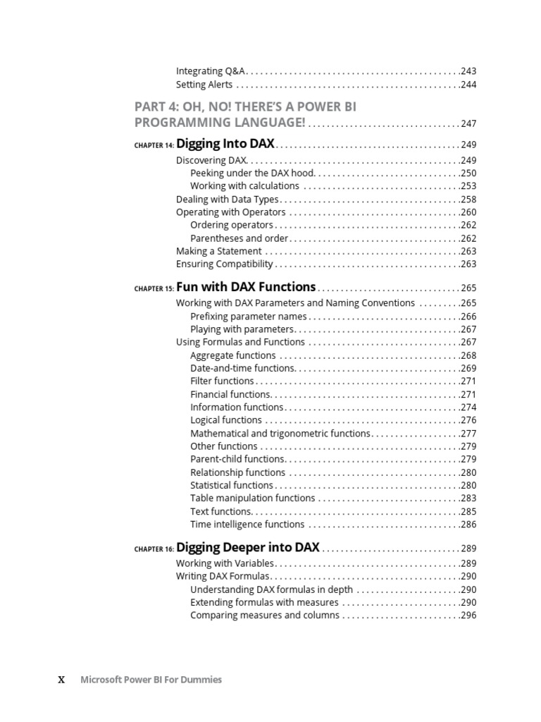 Part 4: Oh, No! There'S A Power Bi Programming Language!: Digging Into DAX | PDF | Computer ...