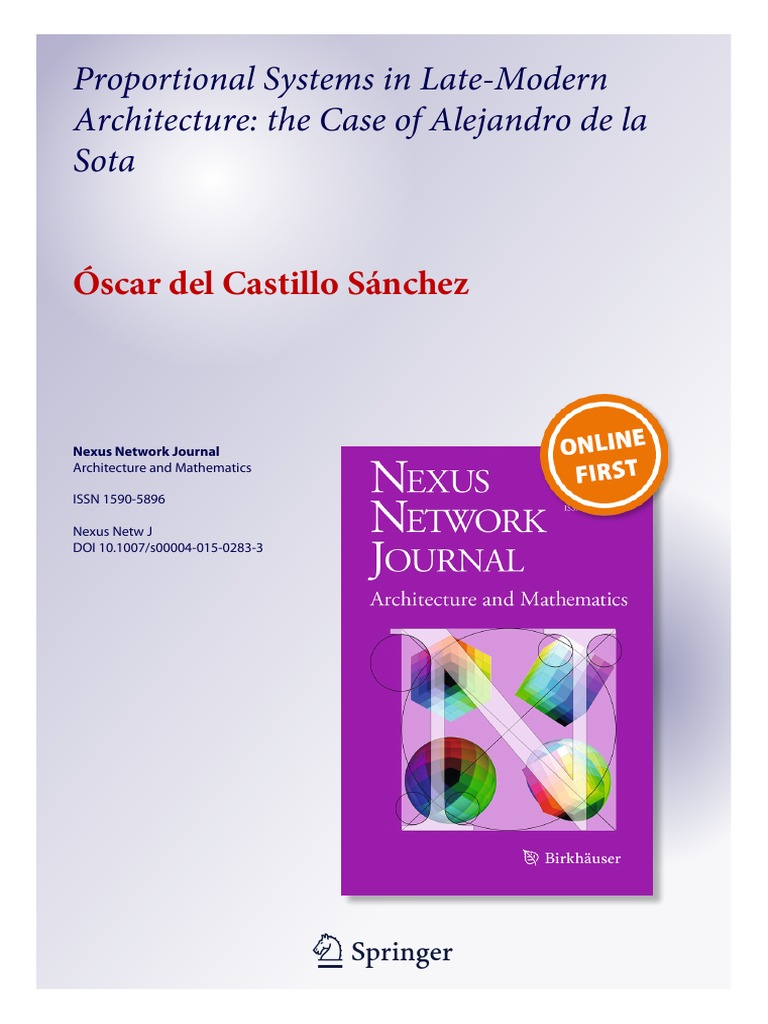 Proportional Systems in Late Modern Architecture | PDF | Fractal | Geometry