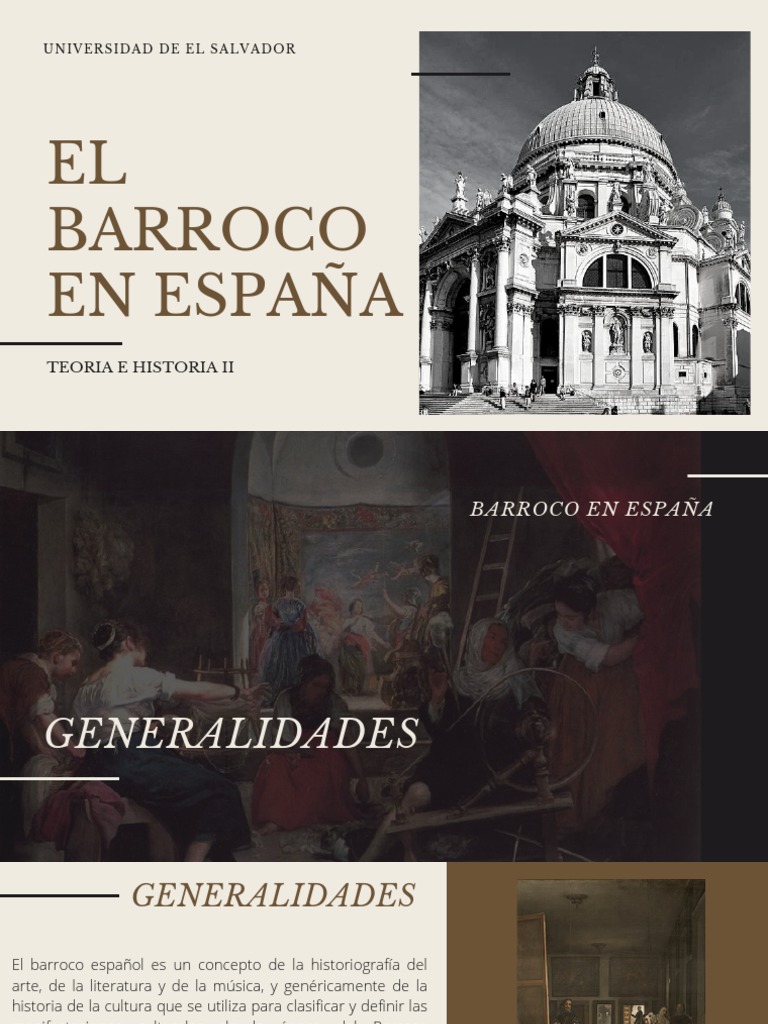 El Barroco en España Presentación | PDF | Barroco | Santiago de compostela