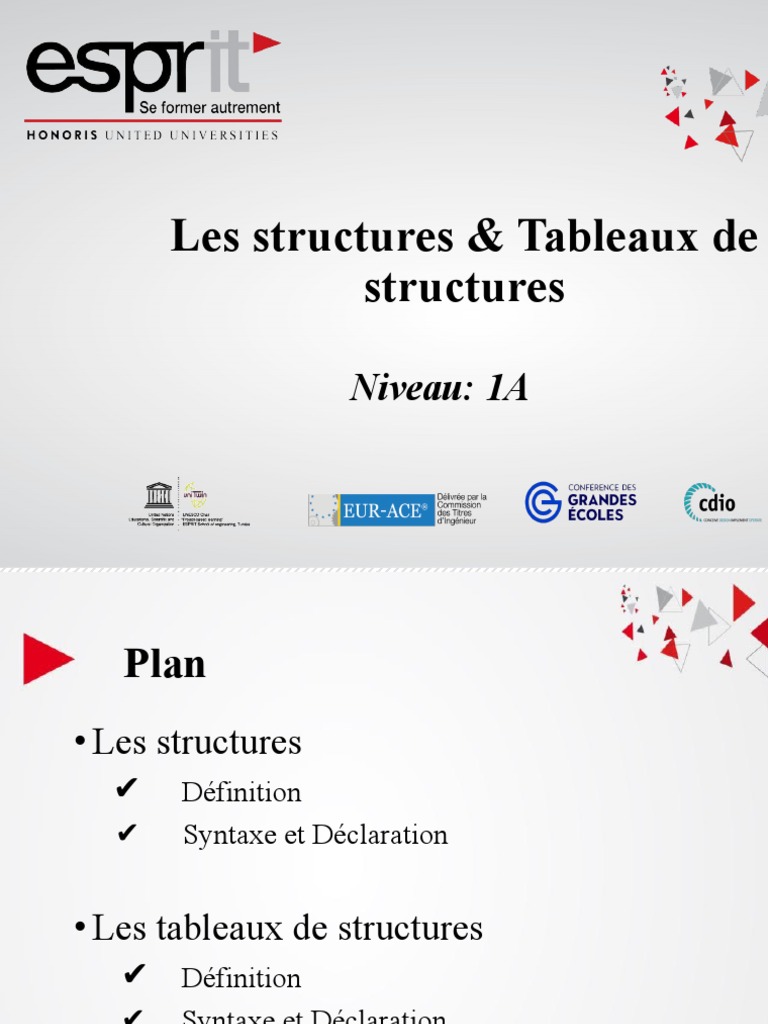 Structures Et Tableaux de Structures | PDF | C (Langage de programmation) | Programmation ...