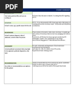 Worksheets - Isbar | PDF