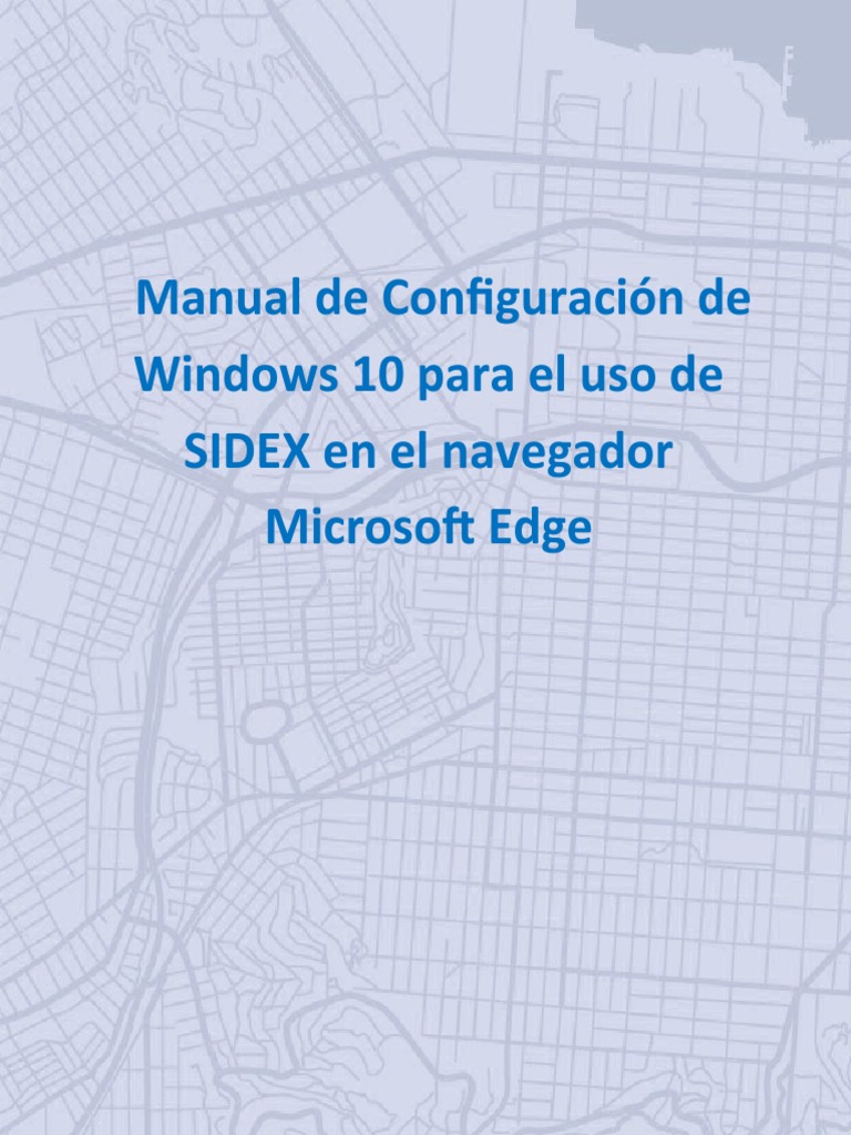 Configuración de SIDEX en Edge | PDF | explorador de Internet | Archivo de computadora