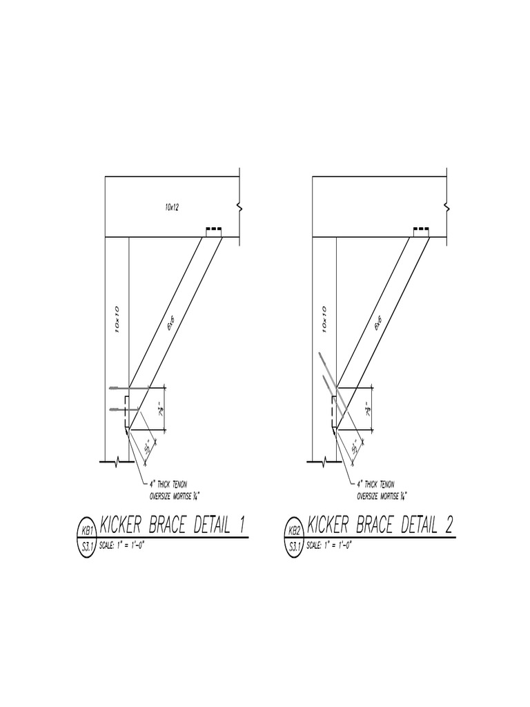 Kicker Brace Connection | PDF