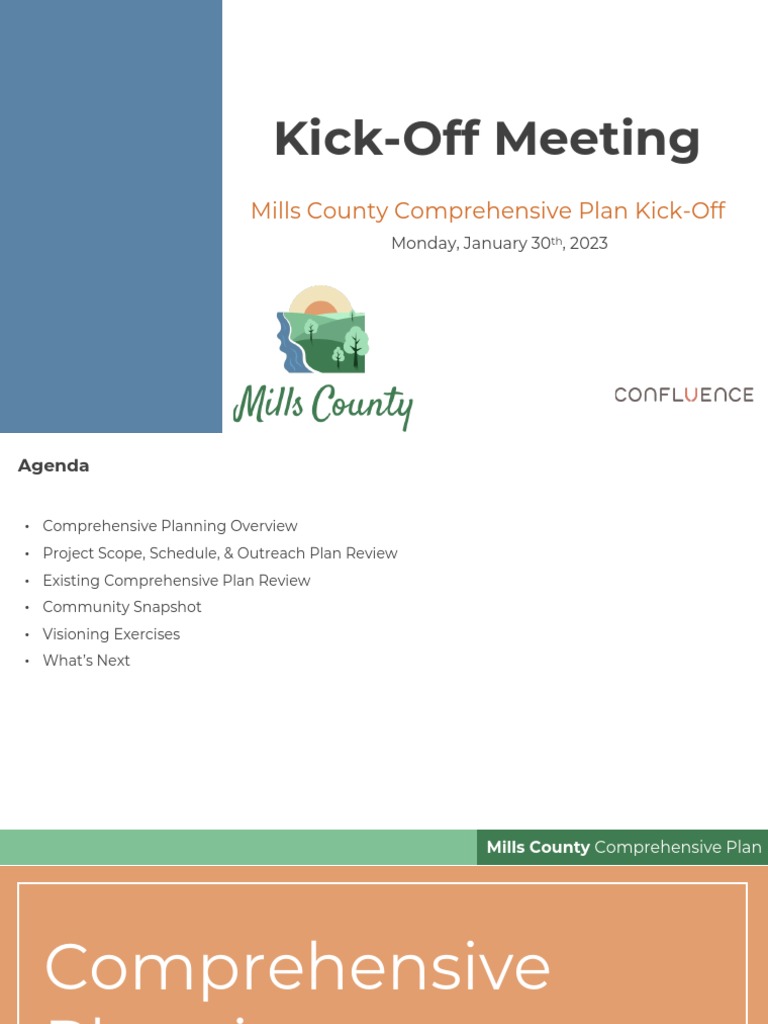 Mills County Comprehensive Plan - Kick-Off Meeting - January 30, 2023 | PDF | Zoning | Economies