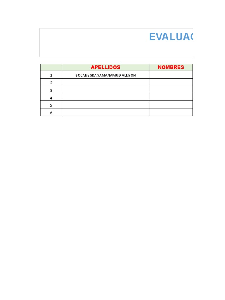 Evaluacion Parcial 1 Seccion A.. | PDF