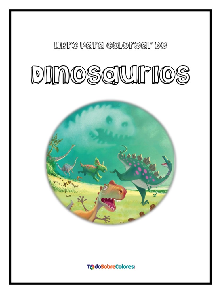Libro para Colorear de Dinosaurios | PDF
