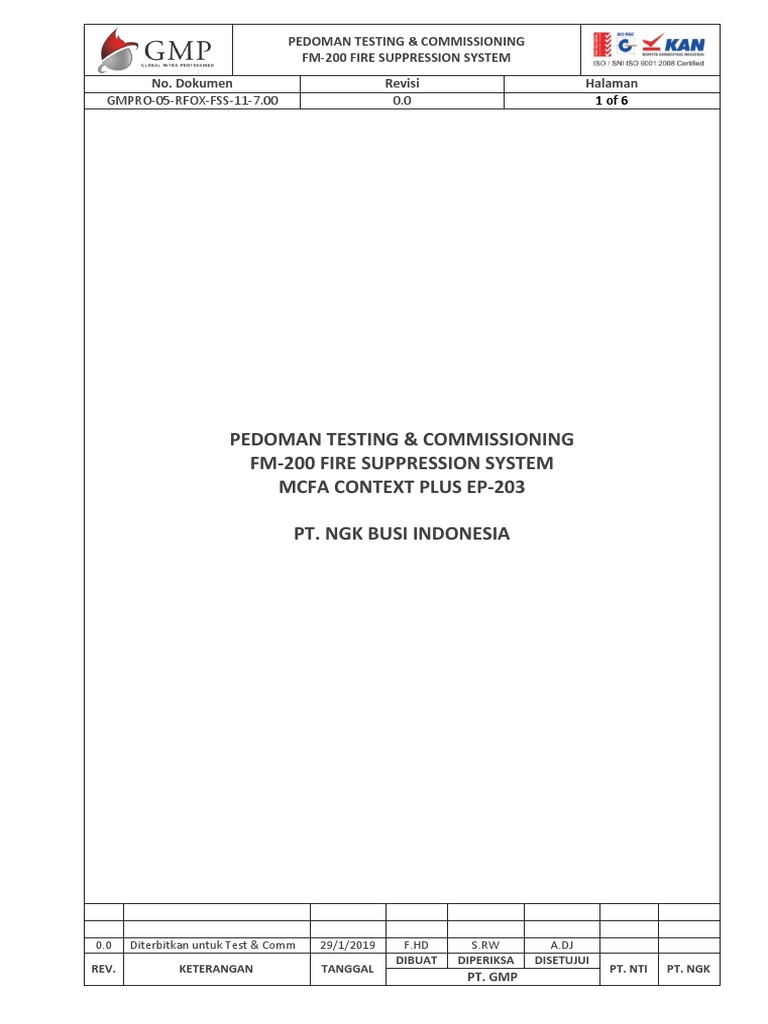 Pedoman Testing Commissioning | PDF