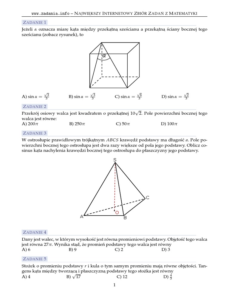 Stereometria 2015 2018 | PDF