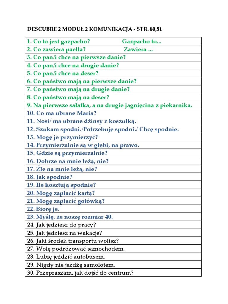 Descubre 2 Moduł 2 Komunikacja | PDF