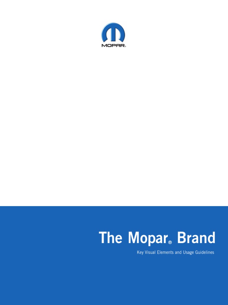Mopar Brand Mark Guidelines Rev122014 | PDF | Logos | Brand