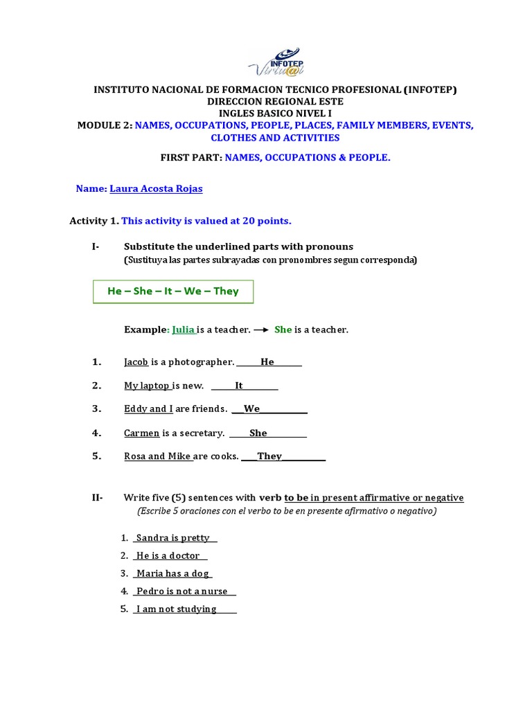 Tarea Modulo 2 PRIMERA. Parte-Fusionado | PDF | Linguistic Morphology | Cognitive Science