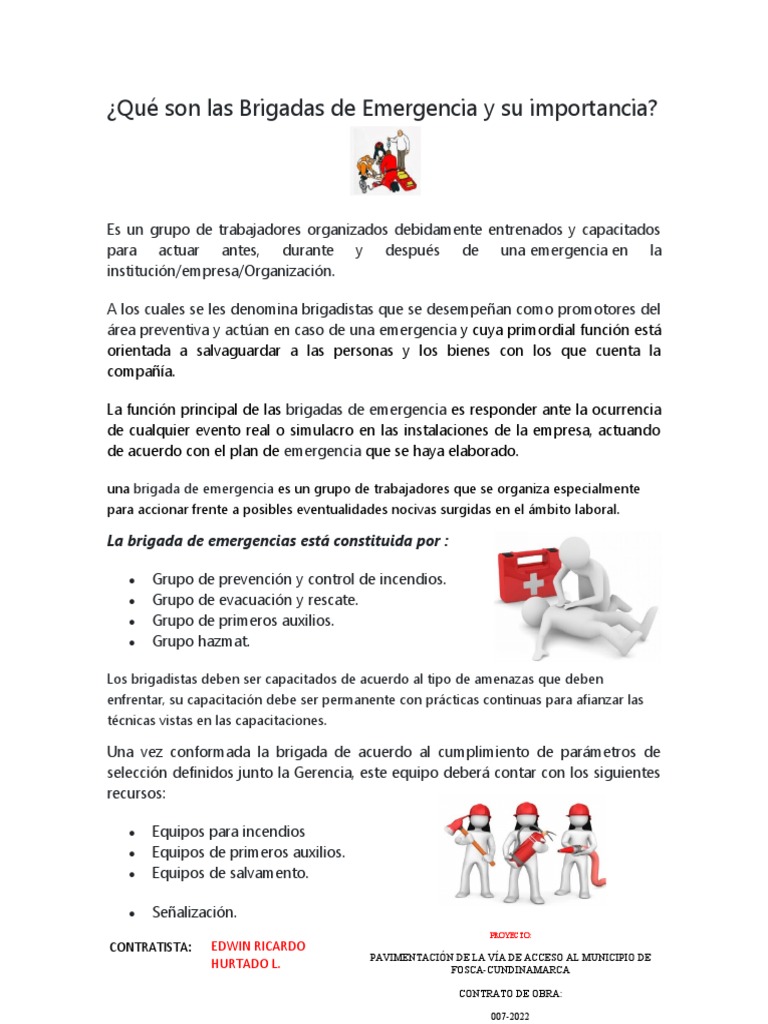 Qué Son Las Brigadas de Emergencia y Su Importancia | PDF