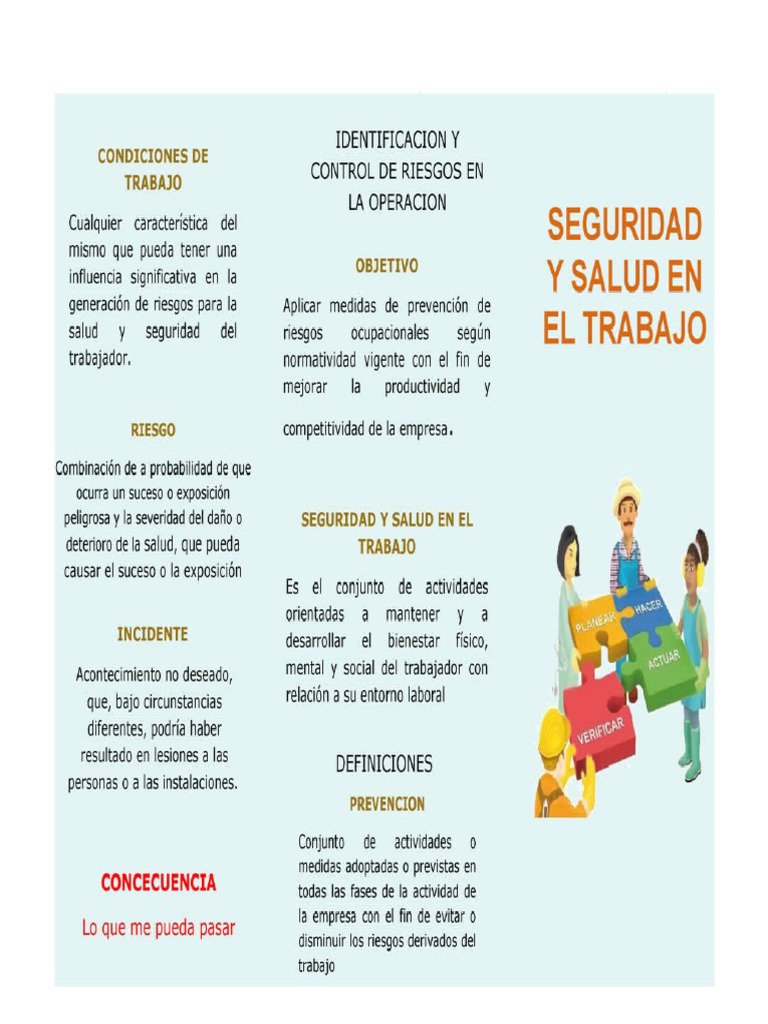 Conceptos de Seguridad y Salud en El Trabajo | PDF