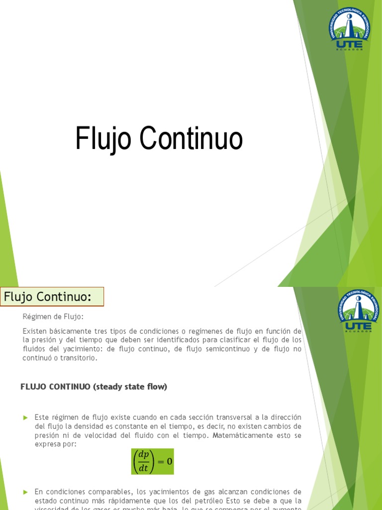 Flujo Continuo | PDF | Ingeniero civil | Física Aplicada e ...