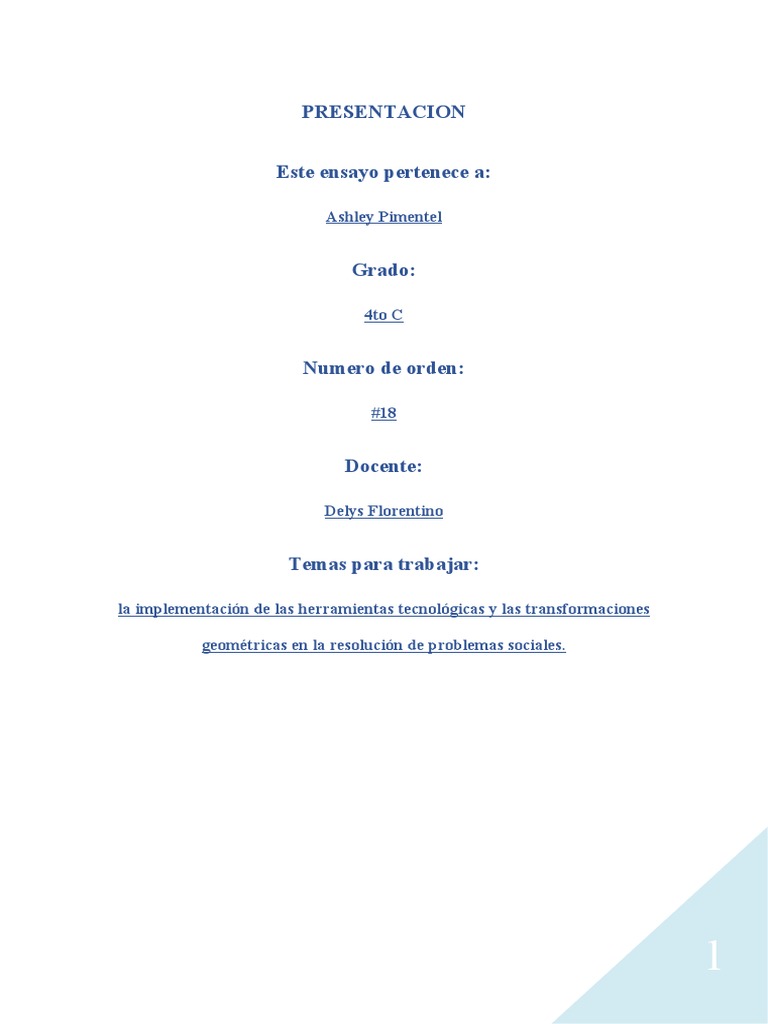 Transformaciones Geometricas | PDF | Geometría | Matemáticas