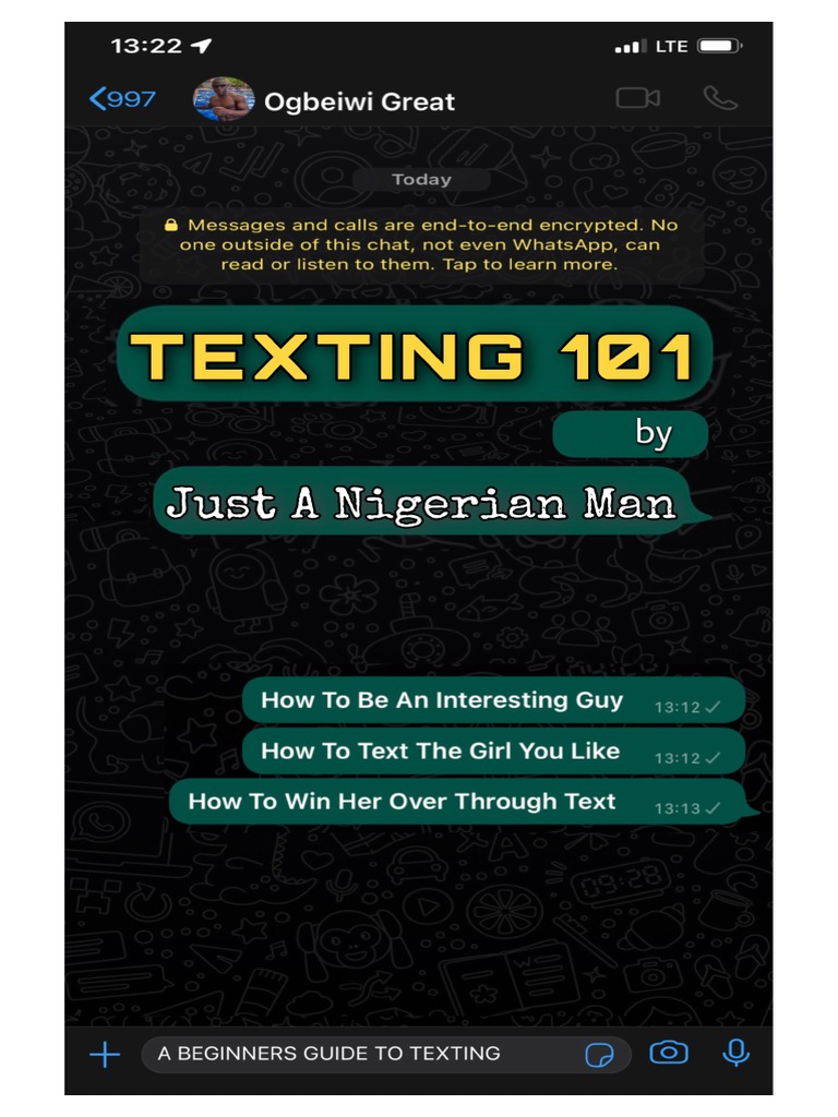 Texting 101 Book | PDF | Text Messaging | Thought