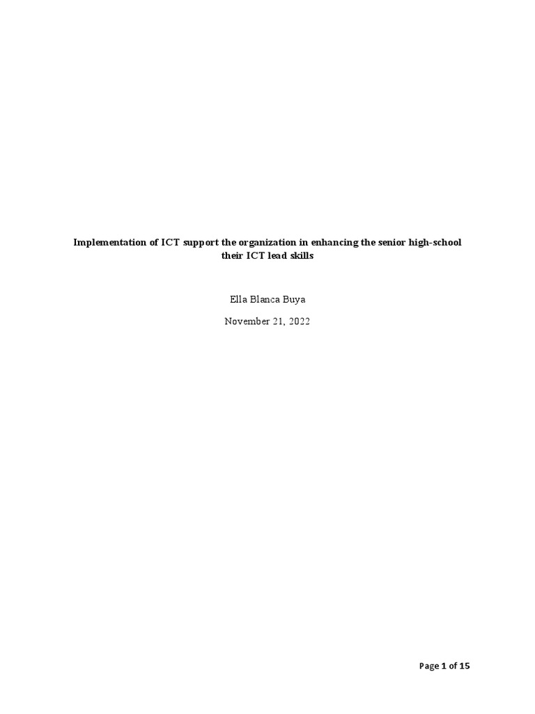 Concept Paper | PDF | Educational Technology | Information Technology Concept Paper | PDF | Educational Technology | Information Technology