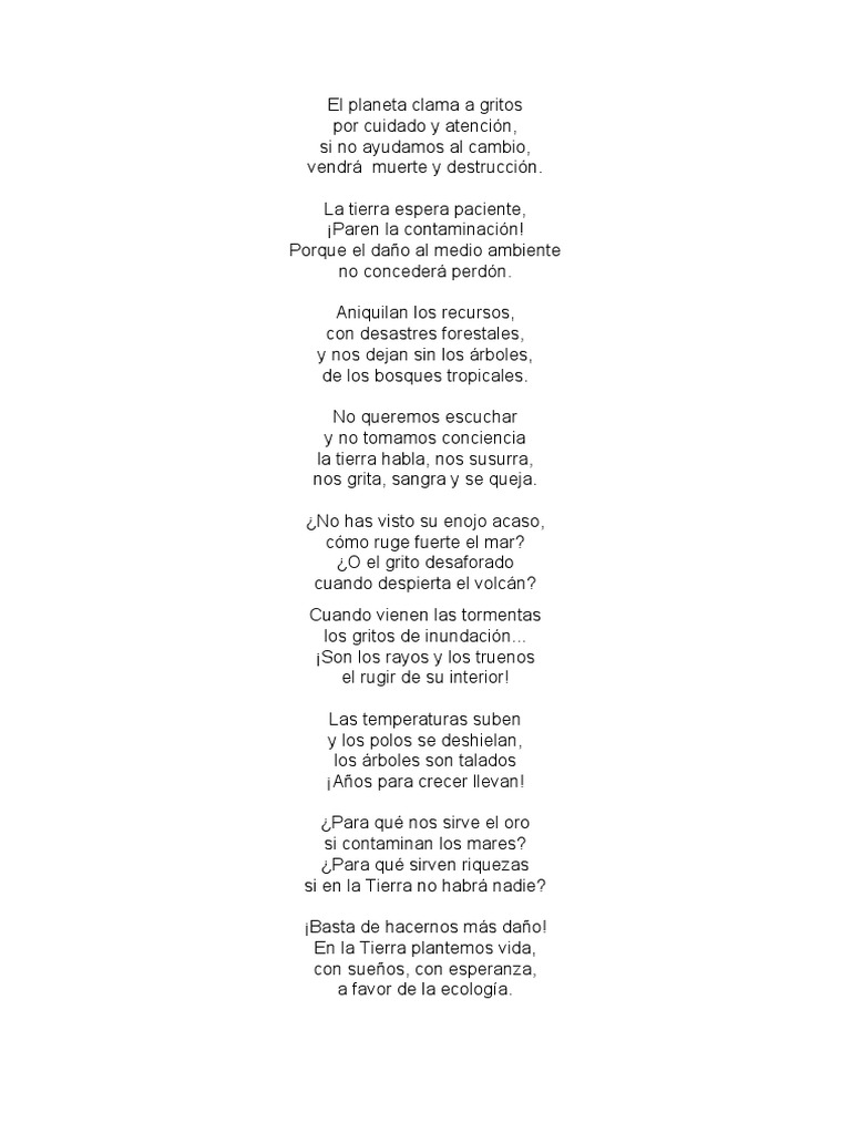El Planeta Clama A Gritos | PDF