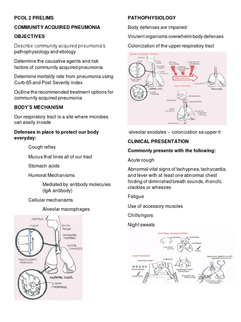 Pcol 2 Prelims | PDF | Pneumonia | Sepsis