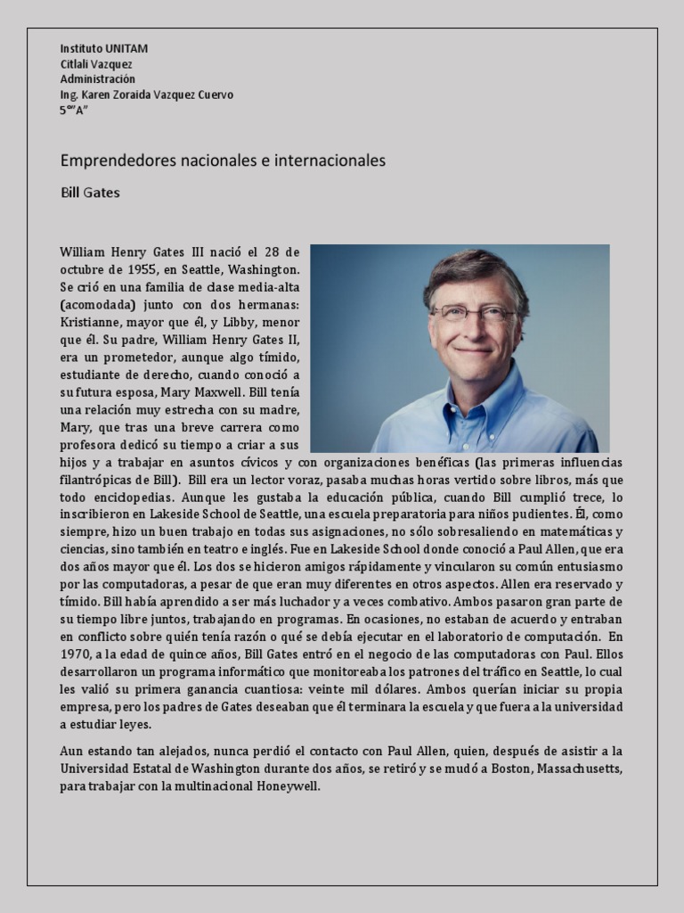 Bill Gates | PDF | Informática