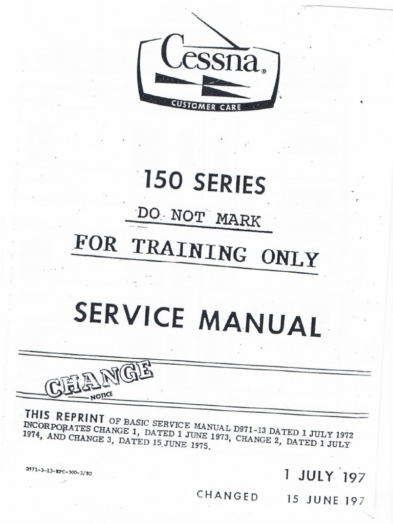 CESSNA Service Manual-Rotated | PDF