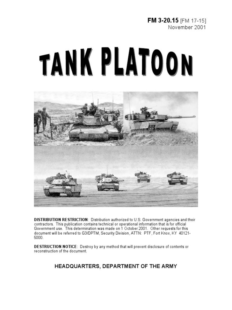 FM 3-20.15 Tank Platoon | PDF | Tanks | Reconnaissance