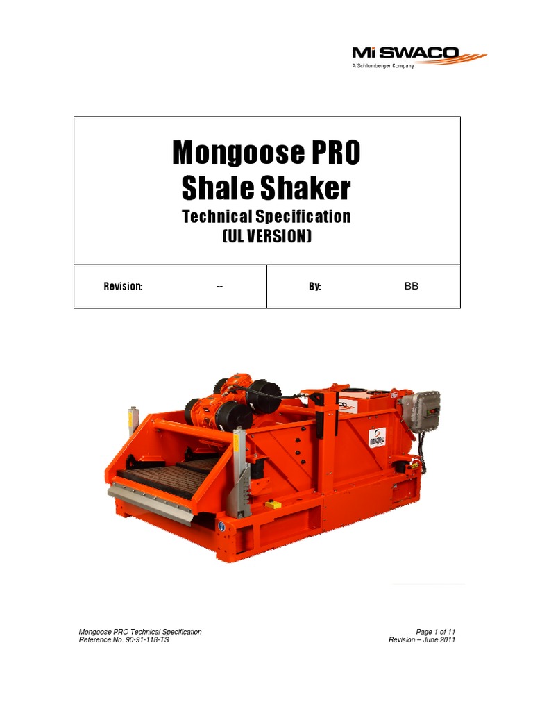 Mongoose PRO Shaker Specs | PDF | Electricity | Electrical Engineering