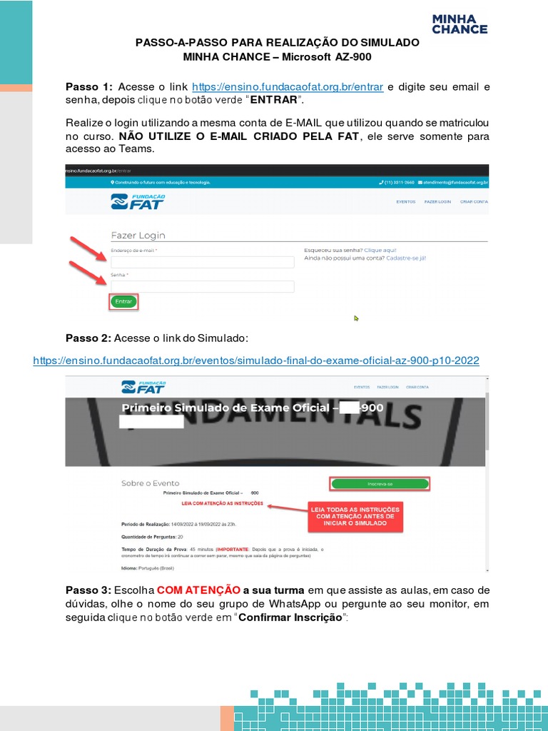 Passo A Passo Simulado - 2 - Az 900 | PDF | Carreira e Crescimento