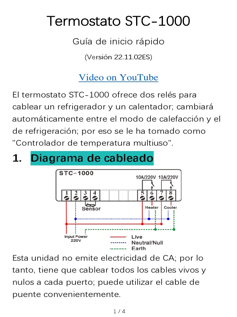 STC 1000 Thermostat User Manual in Spanish | Descargar gratis PDF ... STC 1000 Thermostat User Manual in Spanish | Descargar gratis PDF ...