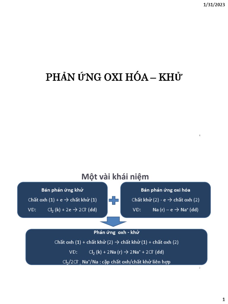 5. Phản ứng oxi hóa – khử | PDF