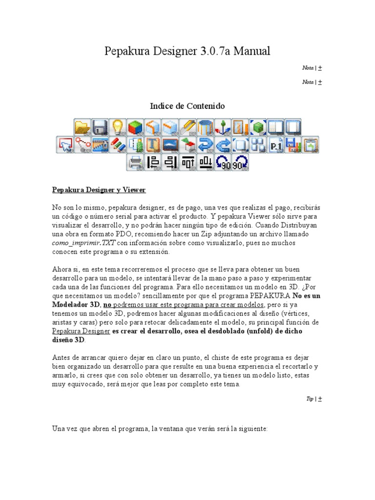 Manual de Pepakura Designer 3.0.7a | PDF | Ventana (informática ...
