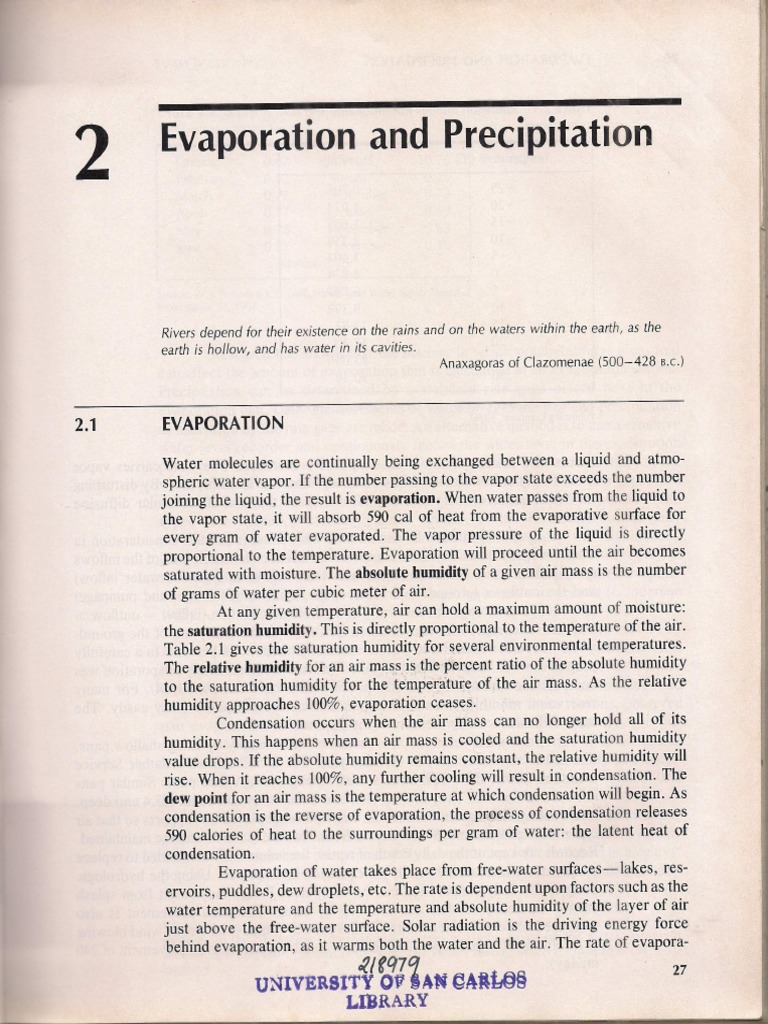 Applied Hydrogeology by C. W. Fetter 3rd Edition Chapter 2 | PDF