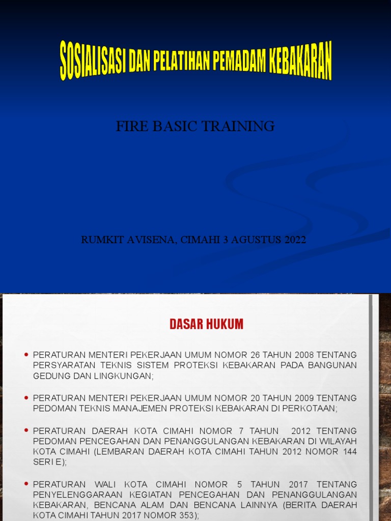 Materi Fire Basic Training | PDF