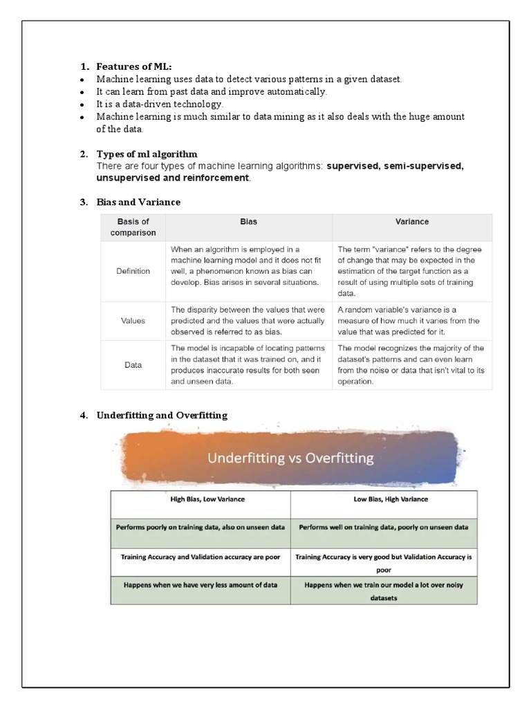 Machine Learning Notes | Download Free PDF | Support Vector Machine ...