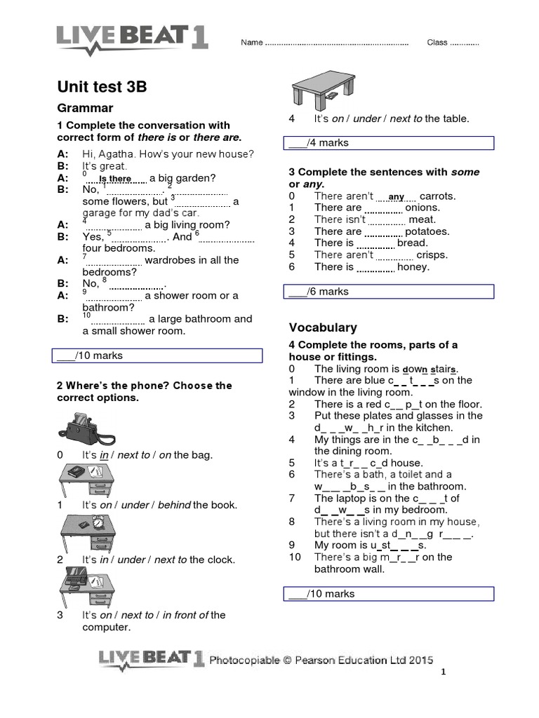 LIVE BEAT 1 - Unit - Test - 03B | PDF | Home