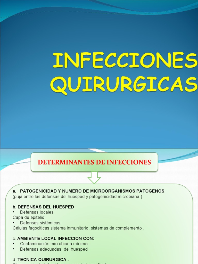 Infecciones Quirurgicas | PDF | Infección | Las bacterias