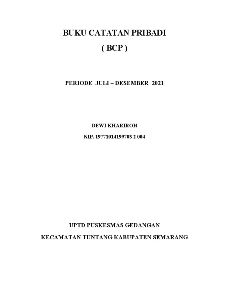 Sampul BCP | PDF