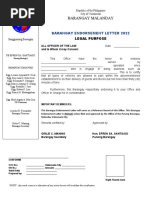 Barangay Permit | PDF