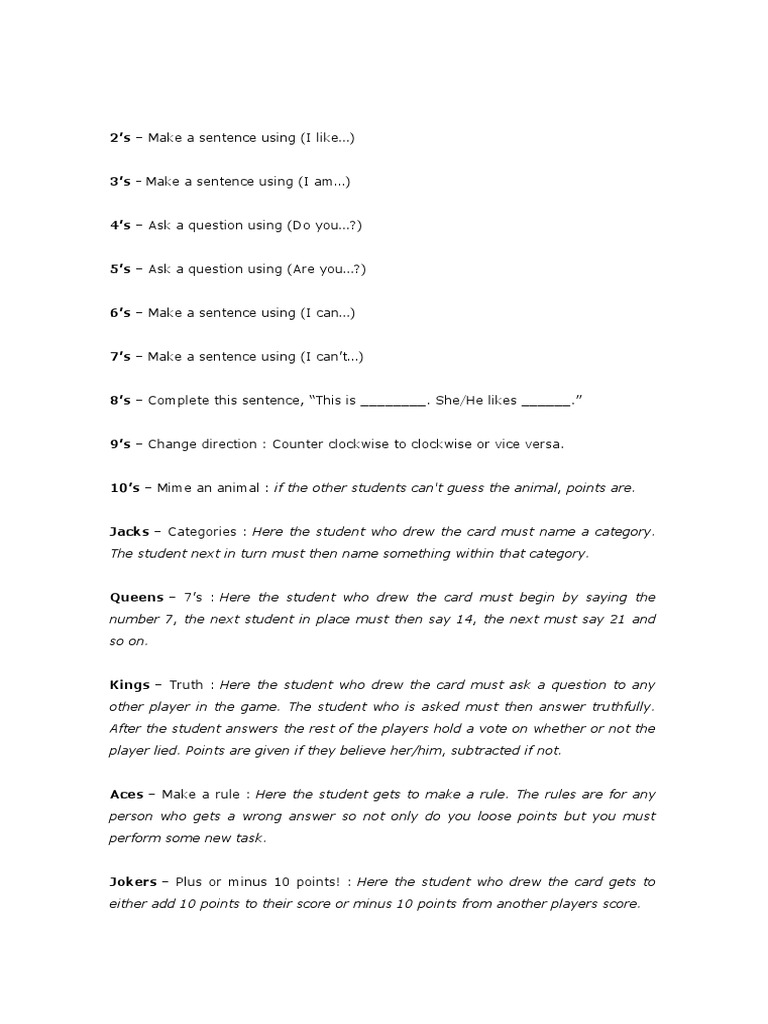 Kings (Card Game) | PDF | Games Of Chance | Gaming Devices