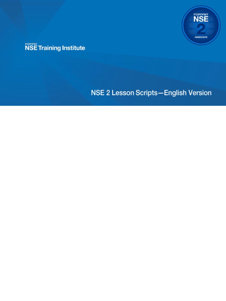 NSE2 Lesson Scripts 22.01 | PDF