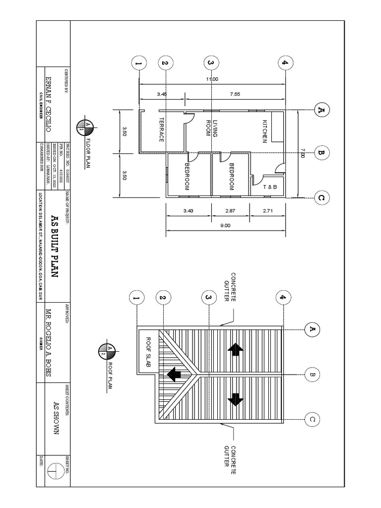 Goa As Built Plan | PDF | Brisbane | Residential Buildings