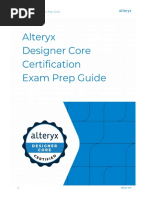 Alteryx Foundation Micro-Credential Guide | PDF | Analytics | Data