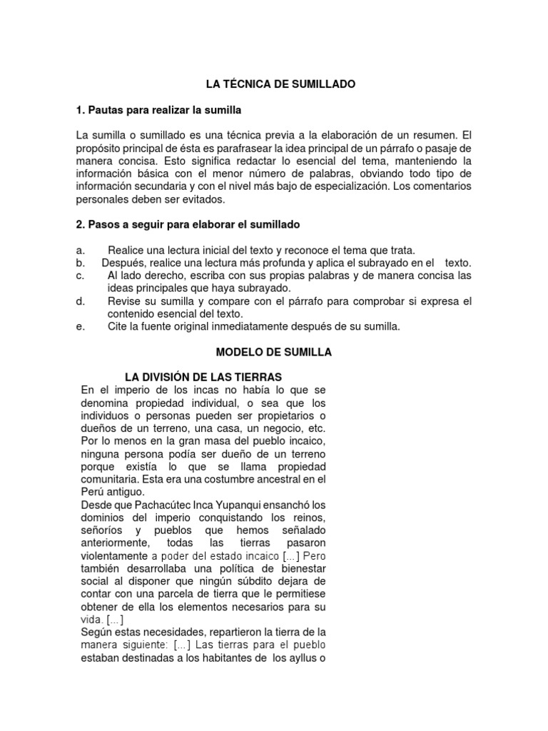La Técnica de Sumillado 2020 | PDF | Imperio Inca