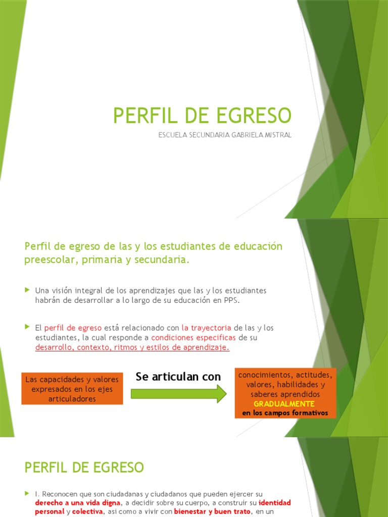Perfil de Egreso | PDF | Aprendizaje | Vida