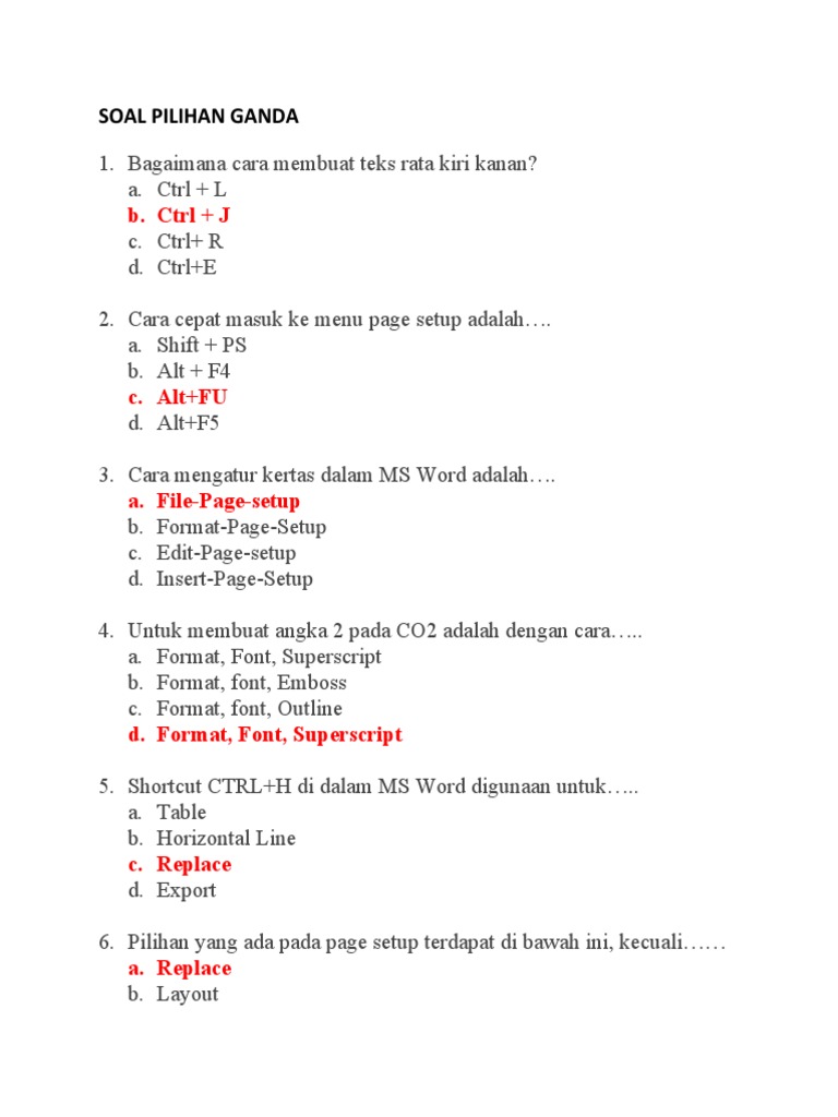 Soal UAS Komputer | PDF