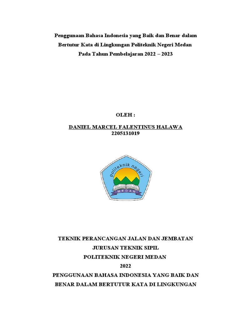 Contoh Penulisan Judul Laporan | PDF