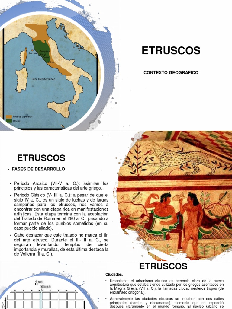 Mapa y Cultura de los Etruscos | PDF | templo | Escultura