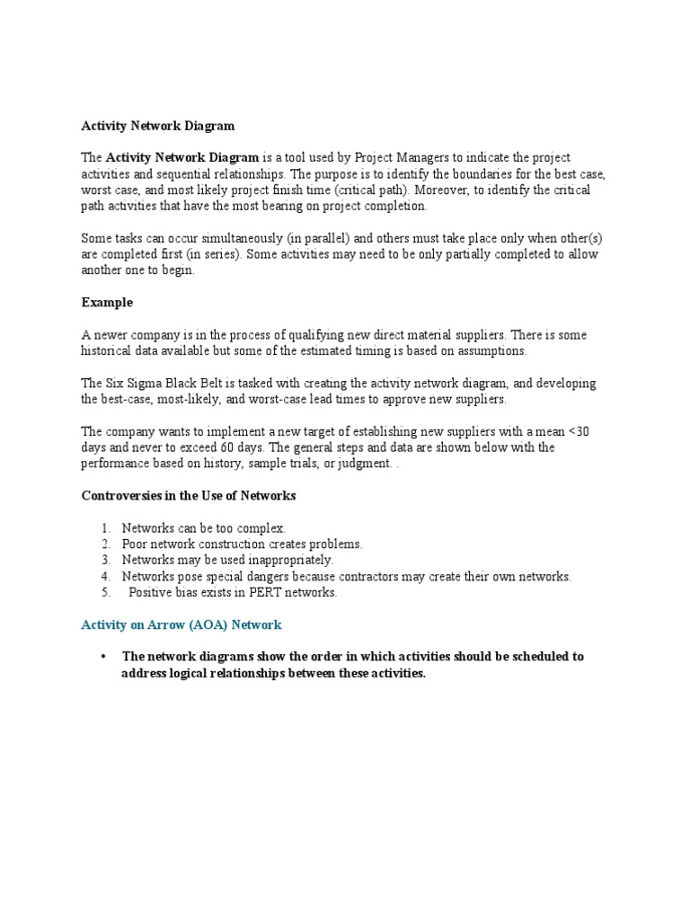 Create Activity Network Diagrams in 30 Steps | PDF | Computer Science ...