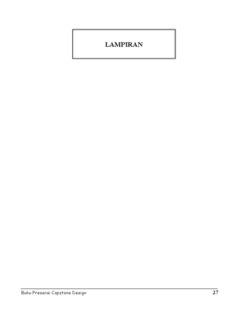 Presensi Capstone Design Teknik Mesin | PDF