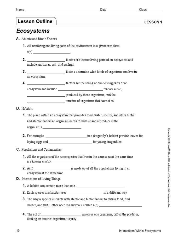 Interactions Within Ecosystems | Download Free PDF | Ecosystem ...